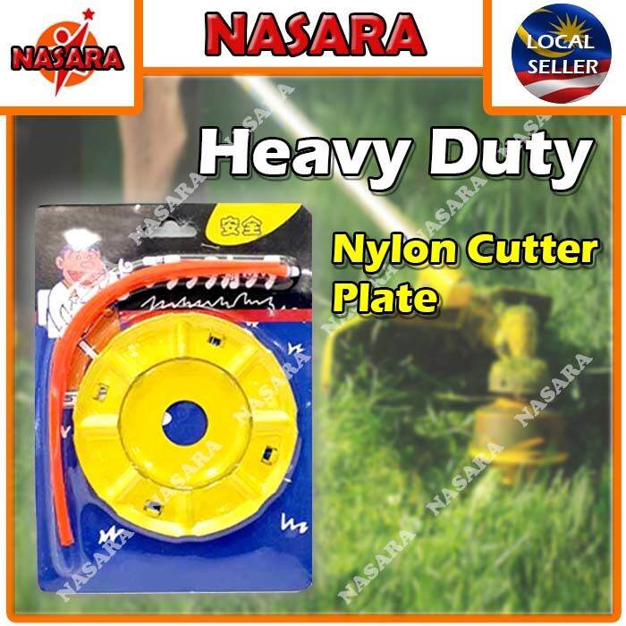 Nasara ~ HEAVY DUTY GRASS CUTTING DISC PLATE BRUSH CUTTER with 4 NYLON ...