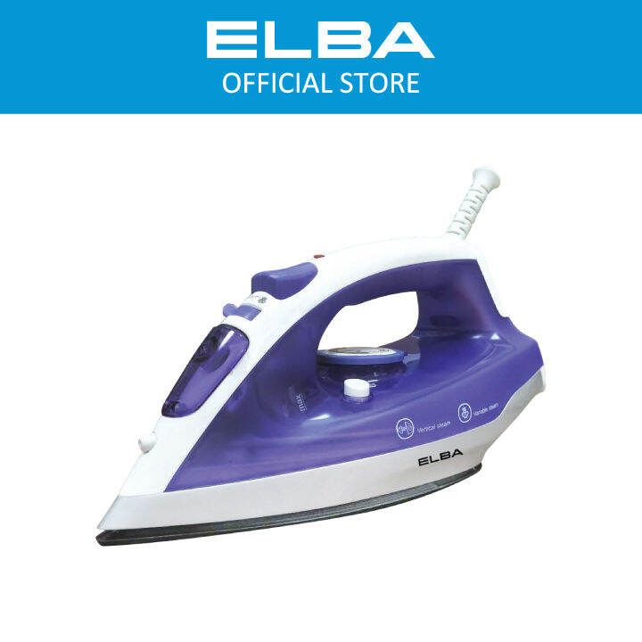 ELBA Steam Iron ESI-G2021(PP) - Dry, Steam & Spray Function, Purple ...