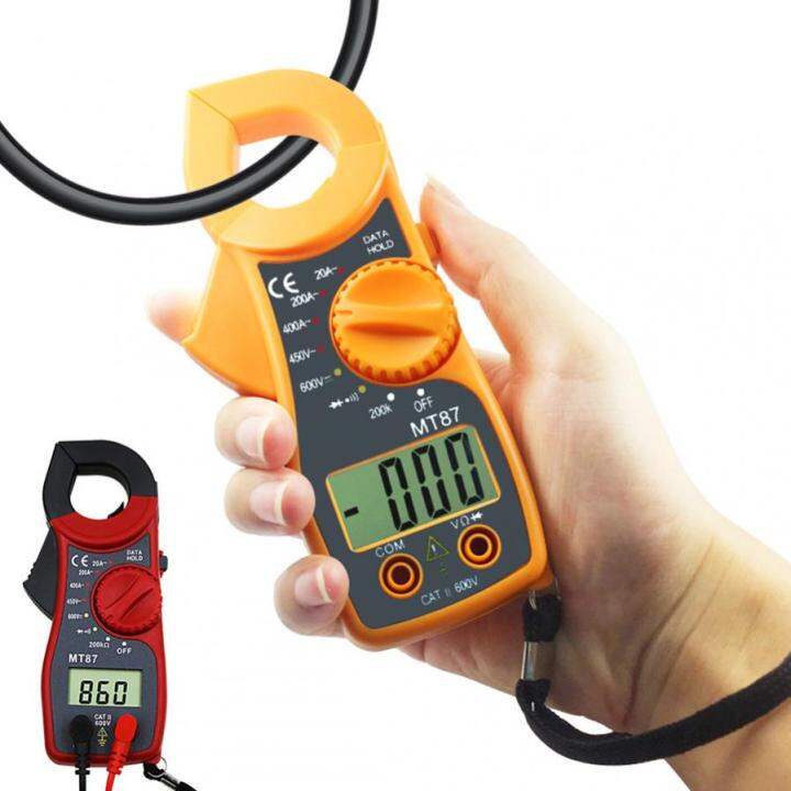 MT87 Electrical Digital Clamp Meter DC AC Current Voltage Tongs ...