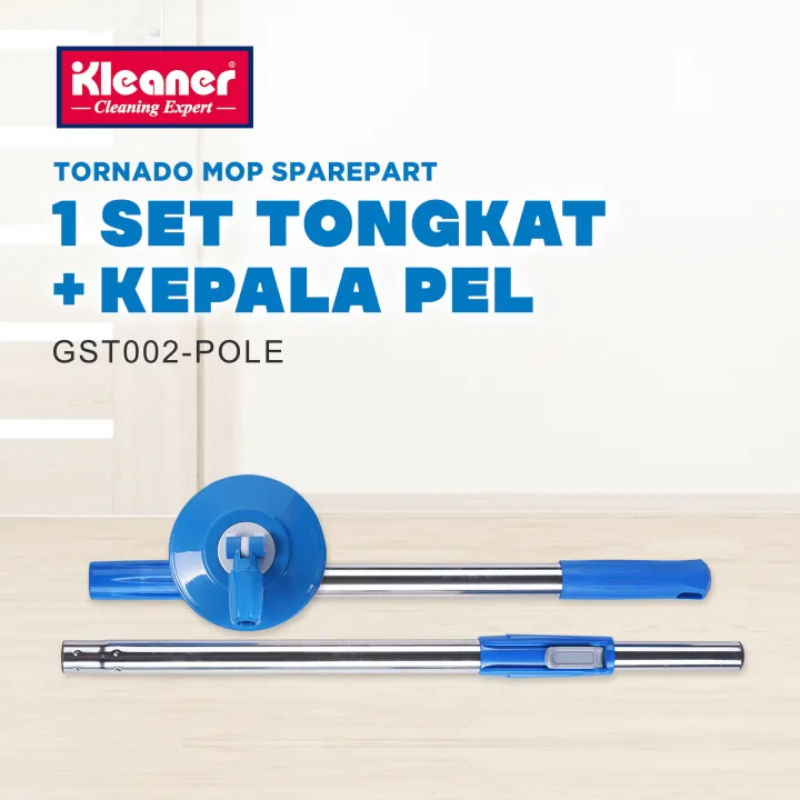 Kleaner Tongkat Tornado Mop 1 Set Dengan Kepala Pel Spin Mop Pembersih ...