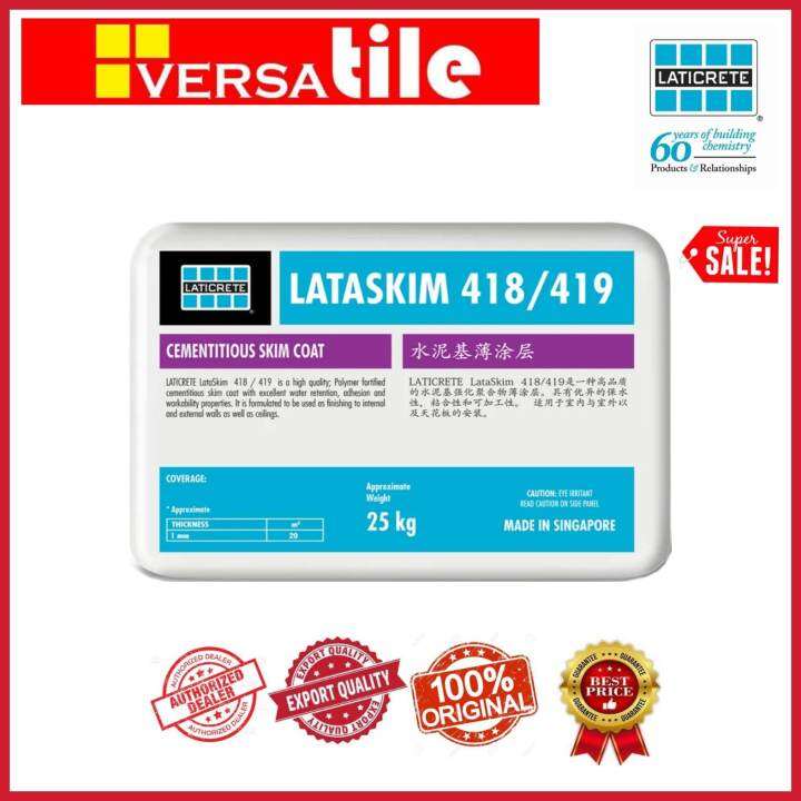 Laticrete Lataskim Superfine White Skimcoat 20kg | Lazada PH