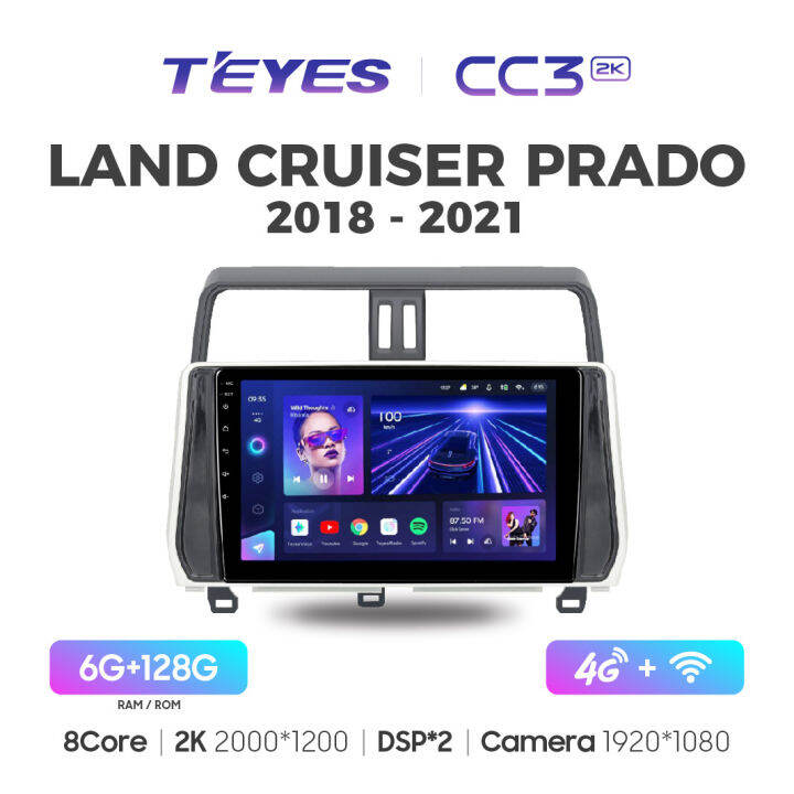 TEYES CC3 (Official) 10inch TOYOTA LAND CRUISER PRADO (2018 - 2021) Android Head Unit / The Best ...