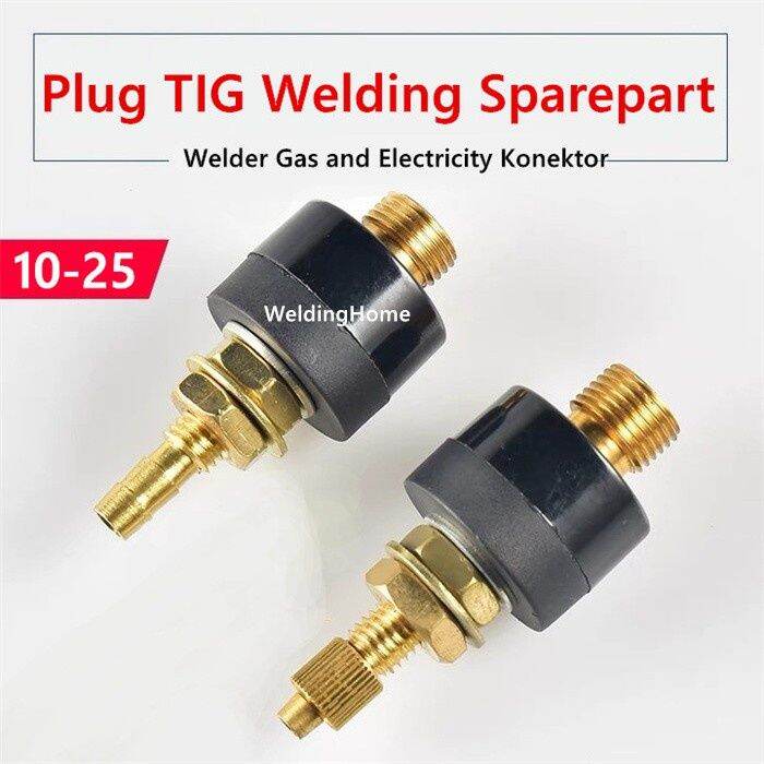 Plug TIG 10-25 Sparepart Las TIG Plug Welder Gas and Electricity ...