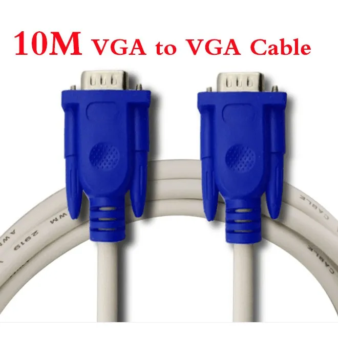 VGA Cable 10 meters High Resolution Male to Male（White） | Lazada PH