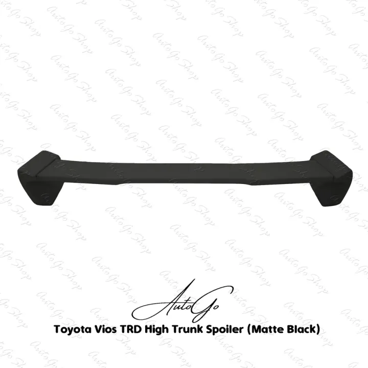 Toyota Vios 2013 - 2017 3rd Gen TRD High Trunk Spoiler (Matte Black)3Px ...