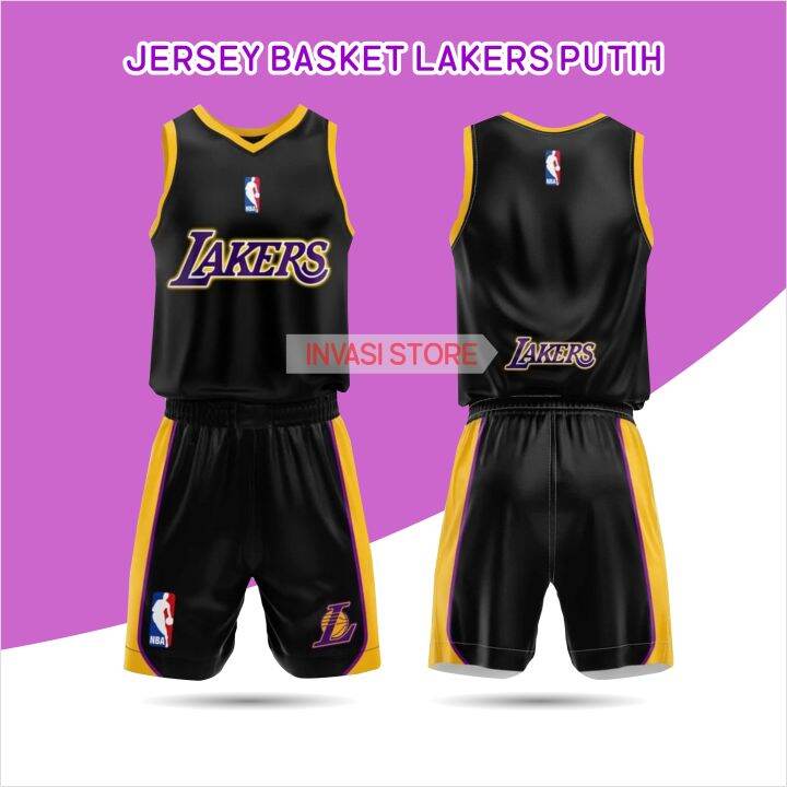 BAJU JERSEY BASKET NBA LAKERS TERBARU FULL PRINTING | Lazada Indonesia
