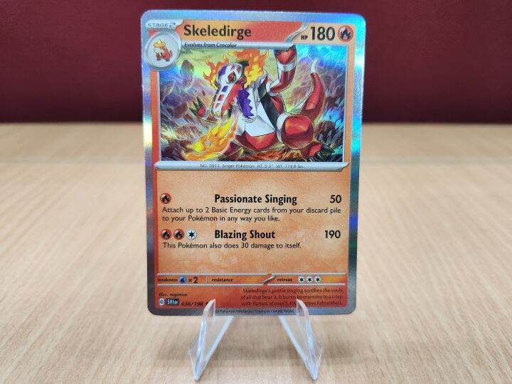 Skeledirge Holo Rare - 38/198 - Scarlet and Violet - Pokemon Card ...