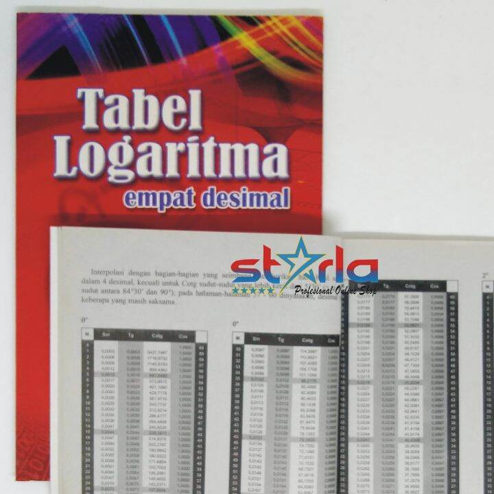 Buku Tabel Logaritma 4 desimal | Lazada Indonesia