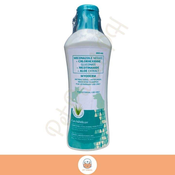 Myoderm (WITH FREEBIE!) Medicated Shampoo for Dogs Cats 200ml | Lazada PH