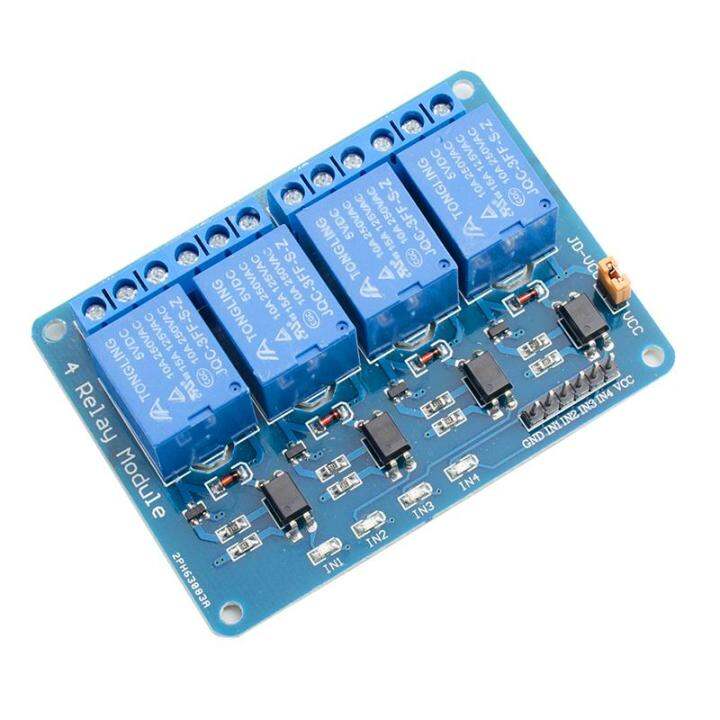 4 Channel Relay Module with Optocoupler For Arduino PIC ARM AVR DSP 4-Channel MCU Expansion ...