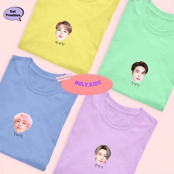 เสื้อยืด พิมพ์ลาย BTS OPPA BTS OPPA BTS Face TAEHYUNG JUNGKOOK JIMIN JIN RM JHOPE SUGA สําหรับ ...
