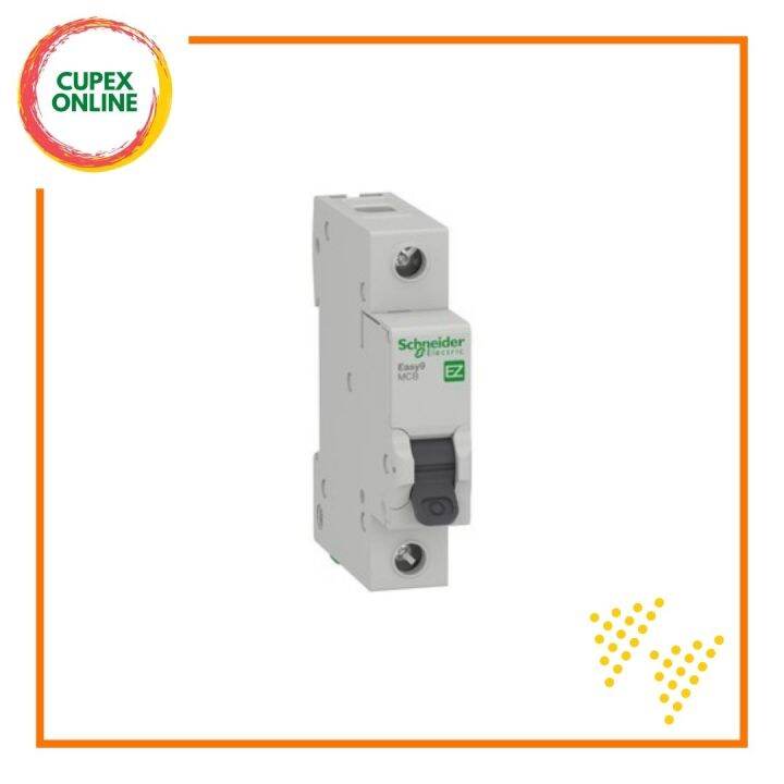 Schneider Electric Easy9 6A 1 Pole MCB 4.5KA Type C | Lazada