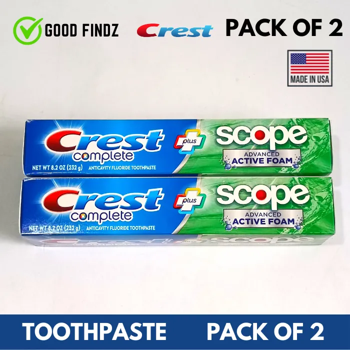 Crest Complete Toothpaste 232g Pack of 2 With Advanced Active Foam ...