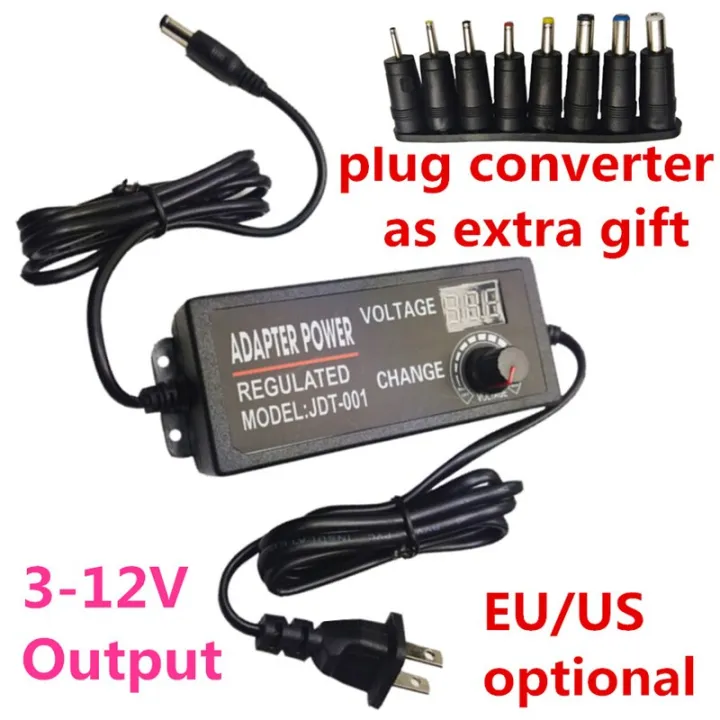 3V 4V 5V 6V 7V 8V 9V 10V 11V 12V 24V 2A 3A 5A Adjustable Power Adapter Supply AC/DC Regulating ...