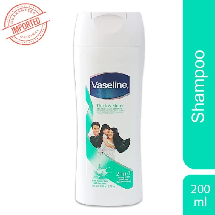 IMPORTED Vaseline Shampoo Thick Shiny Milk Nutrient 2-in-1 200ml ...