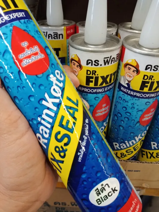 เรนโค้ทฟิกซ์ซีลDR.FIXIT RAINKOTE FIX & SEAL ยาแนวรอยต่อซ่อมรอยแตกร้าว ...