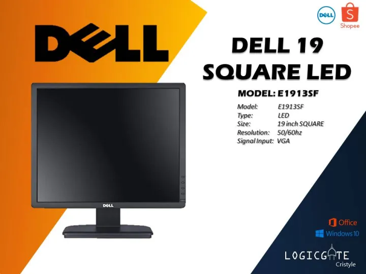 Dell 19 Inch Square E1913SF LED Free AC Cord | Lazada PH