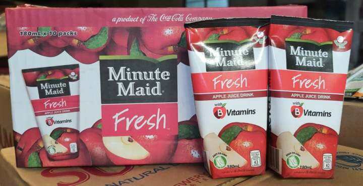 MINUTE MAID FRESH 180 ML - APPLE FLAVOR * 10 PCS PER BOX | Lazada PH