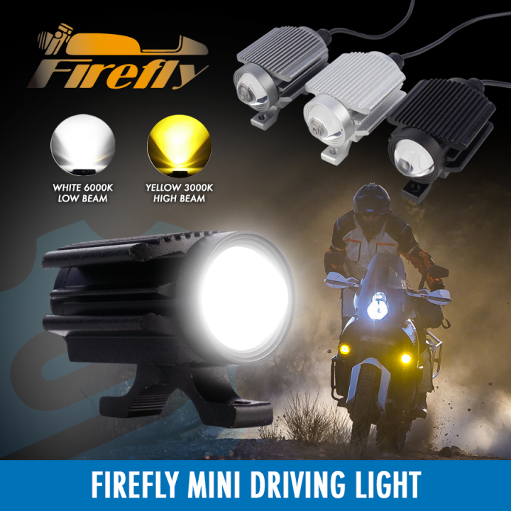Firefly Bulled Light Built -In Clamp LED Fog Light Elliptical Lens ...