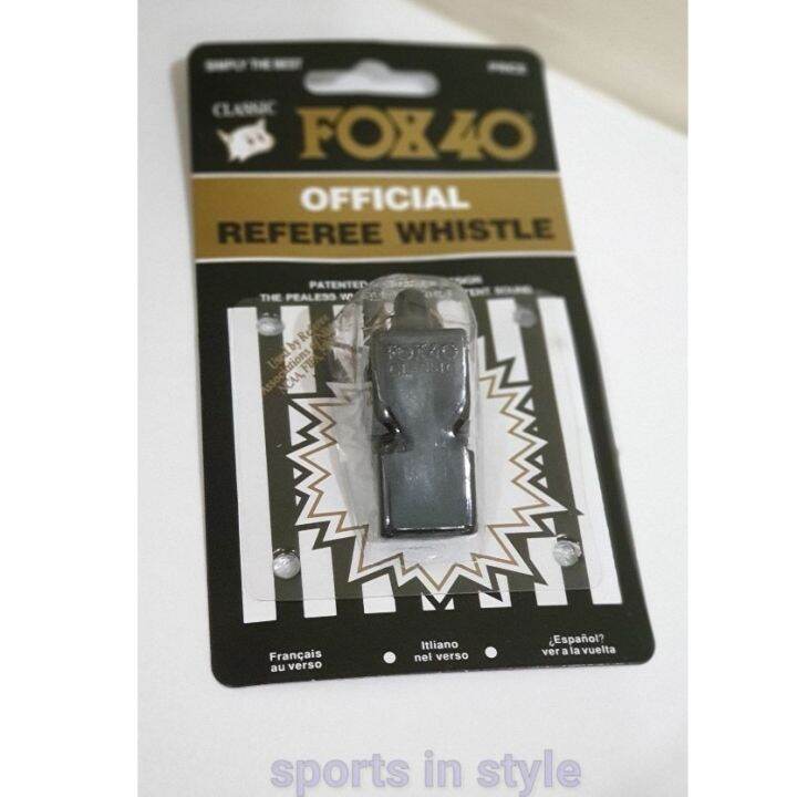 ☛Fox 40 Classic Black Official Referee Whistle | Lazada PH