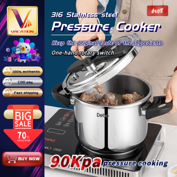 Pressure cooker 6L stainless steel pressure cooker rice cooker kitchen ...