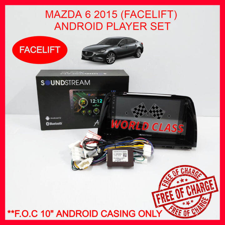 MAZDA 6 2015 (FACELIFT) 9" SOUNDSTREAM ANDROID IPS PLAYER FULL HD ...