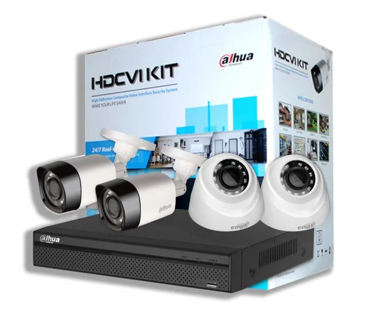 Al Dahua Brand COMBO DIY KIT (2) megapixel CCTV Camera DAHUA 4CH 1080P ...