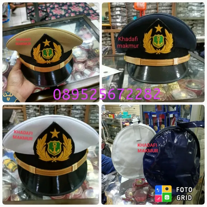 TOPI PET PDU PELAYARAN Taruna PRIA logo + list kuning bangkok | Lazada ...