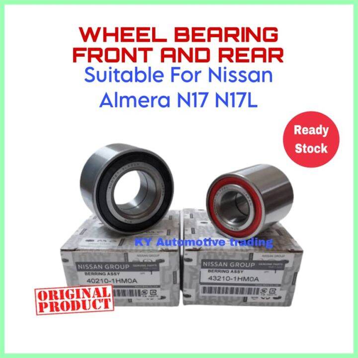 'MADE IN JAPAN' GENUINE NISSAN ALMERA N17 N17L WHEEL BEARING FRONT ...