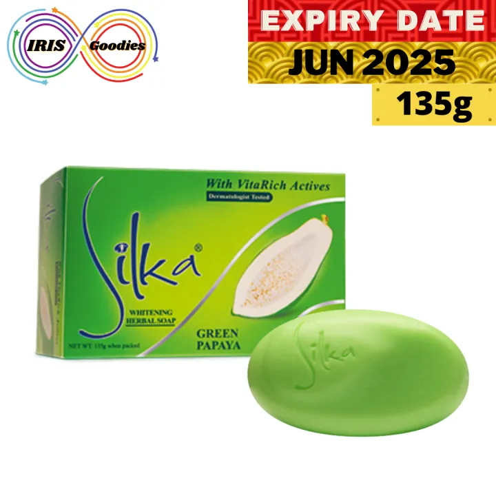 Silka Whitening Herbal Soap Green Papaya สบู่สมุนไพร ไวท์เทนนิ่ง มะละกอ ...