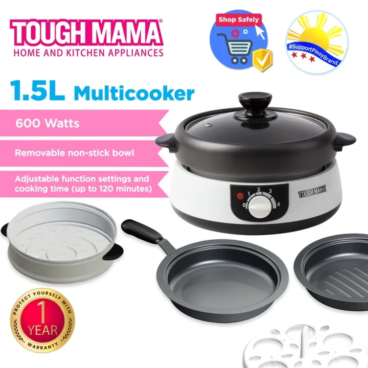 Tough Mama NTM-MC15 8-in-1 Stackable Multicooker | Lazada PH