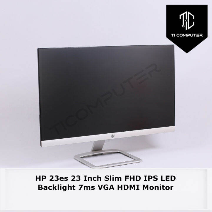 HP 23es 23 Inch Slim FHD IPS LED Backlight 7ms VGA HDMI Refurbished Monitor | Lazada