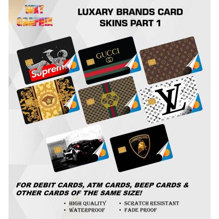 Hot gcfe21 LUXARY BRANDS DESIGN DEBIT CARD SKINS PART 1 (BDO BPI GCASH ...