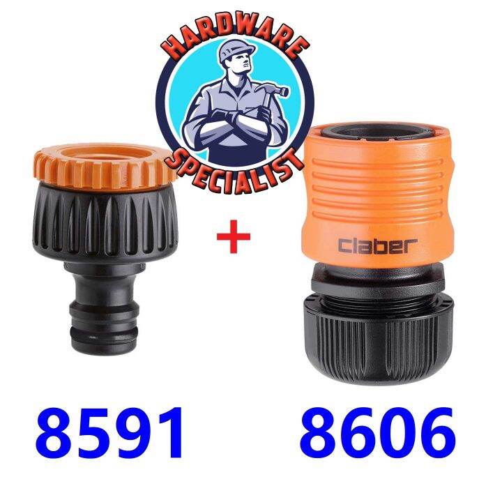 Claber 8606 / 8607 1/2" Automatic Coupling Hose Connector / Garden Adaptor | Lazada Singapore