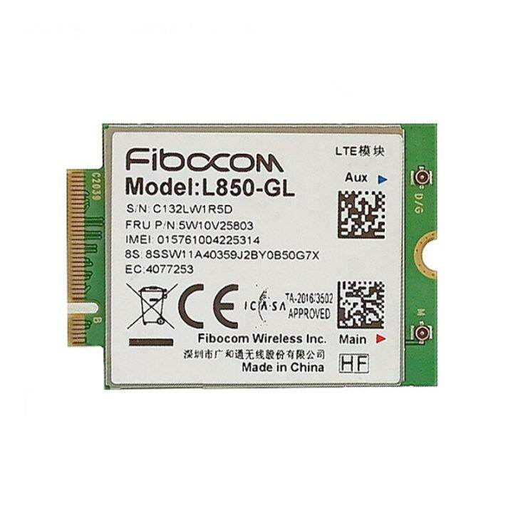 Fibocom L850-GL FRU 5W10V25803 LTE Cat9 M.2 module for Thinkpad X1 ...
