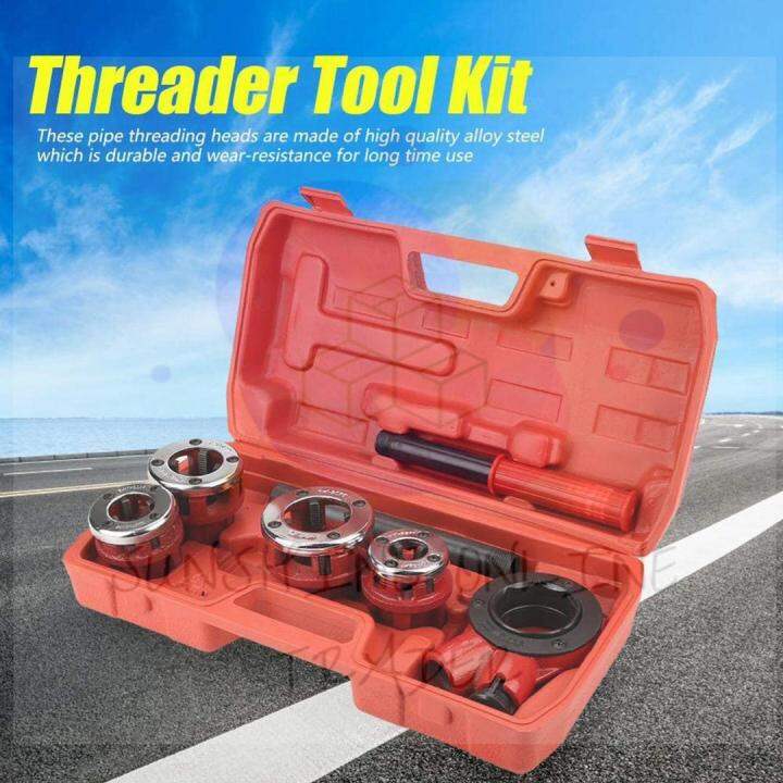 CONDUIT PIPE MANUAL RATCHET GI PIPE DIES SET ½”, ¾”, 1”, 1-1/4” RATCHET ...