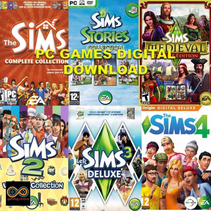 PC Games Digital Collection 3 - The Sims Games | Lazada PH