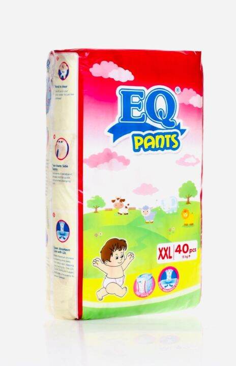 EQ PANTS XXL (40PCS) DISPOSABLE DIAPERS PULL UP | Lazada PH