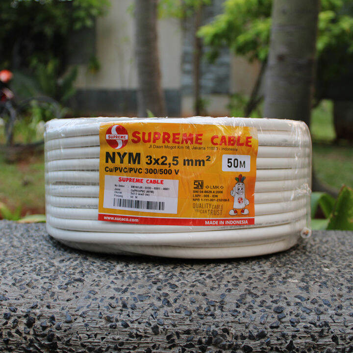 SUPREME Kabel NYM 3x2,5 mm2 50 Meter | Lazada Indonesia