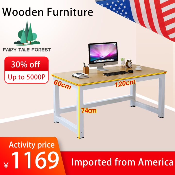 （IN STOCK） Computer Table Study Desk Home Office Desktop Simple Double ...