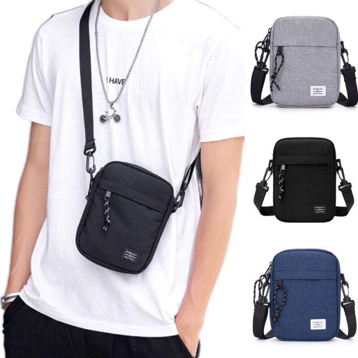 Men's single shoulder bag portable waterproof small bag sports ...