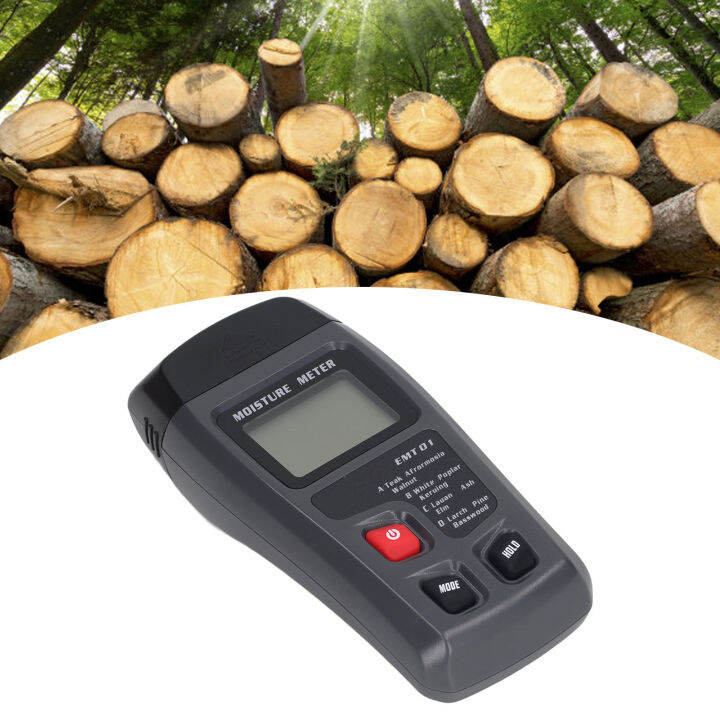 Wood Moisture Tester 0-99.9% Easy Operation Needle Type Water Content ...