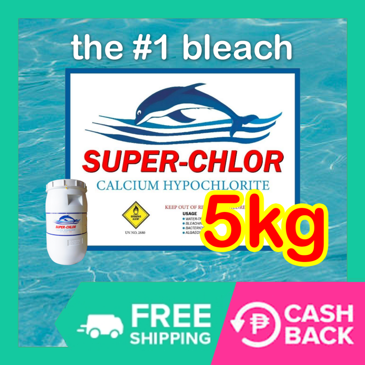 5kg CHLORINE GRANULES for Whitening Antiseptic Bleach Clothes Laundry ...