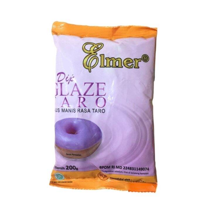 Elmer Dip Glaze Taro 200g Selai Topping Donat Rasa Talas | Lazada Indonesia