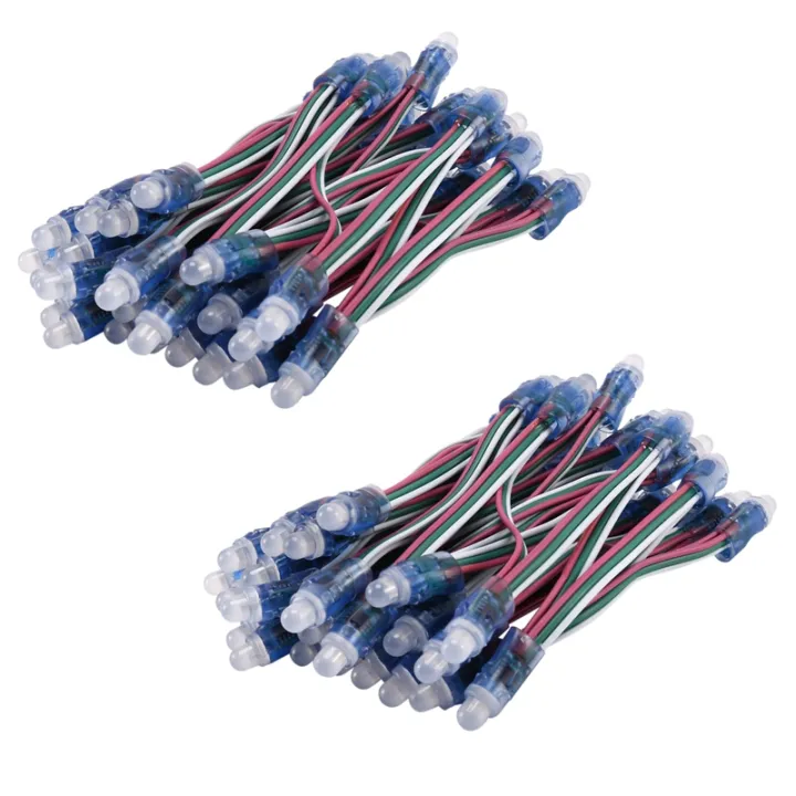 100 X 12mm LED Module RGB WS2811 Digital Pixel Addressable led Strip ...