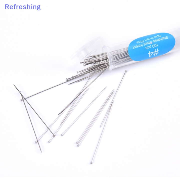 🔥Refreshing 100 Pcs Insect Pins Specimen Needle Stainless Steel School ...