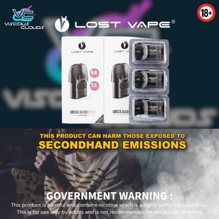 vape Lost Vape Ursa Nano / Pro Baby Pod Cartridge Occ 2.5ml 0.6 0.8 1.0 ...