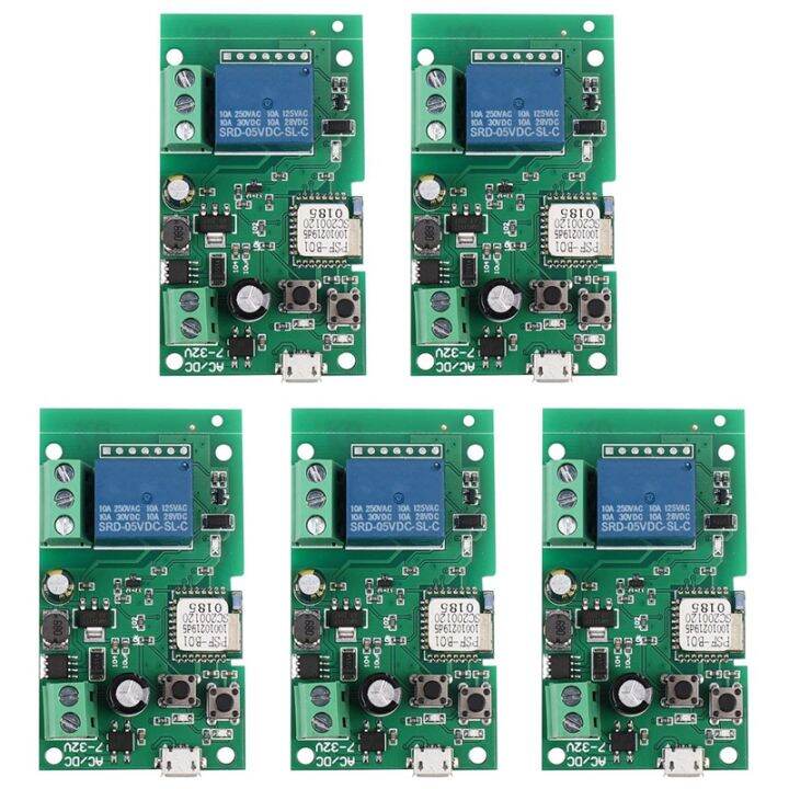 5X EWelink Smart Wifi Switch Relay Module Timer DC 5V/12V/24V/32V ...