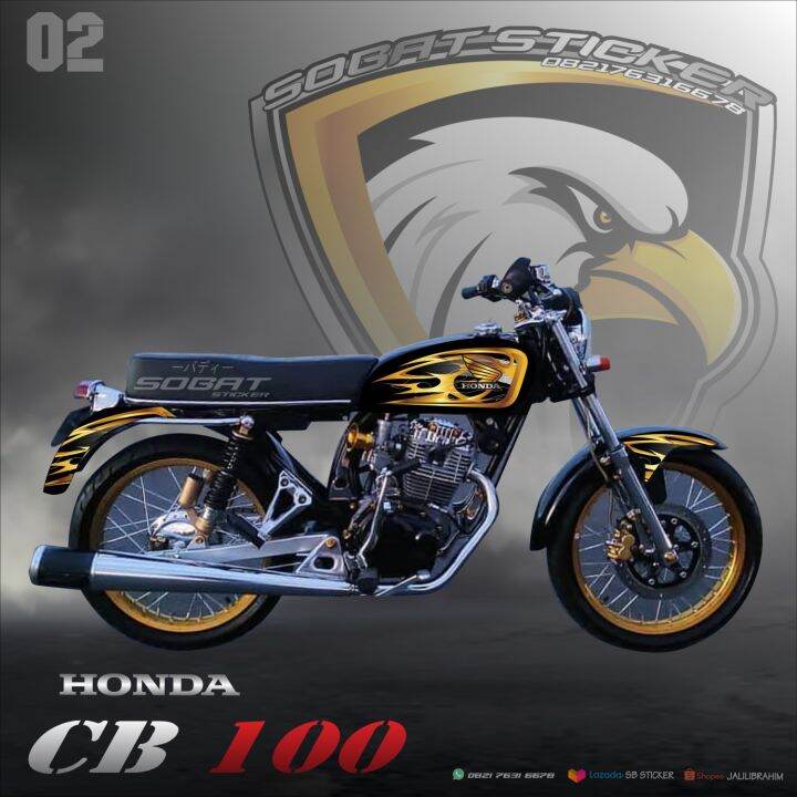 Striping CB 100 - Sticker Striping Variasi List Honda CB 100 002 ...
