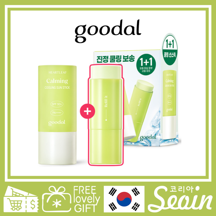 GOODAL (1+1) Heartleaf Calming Cooling Sun Stick SPF50+ PA++++ 19g x ...